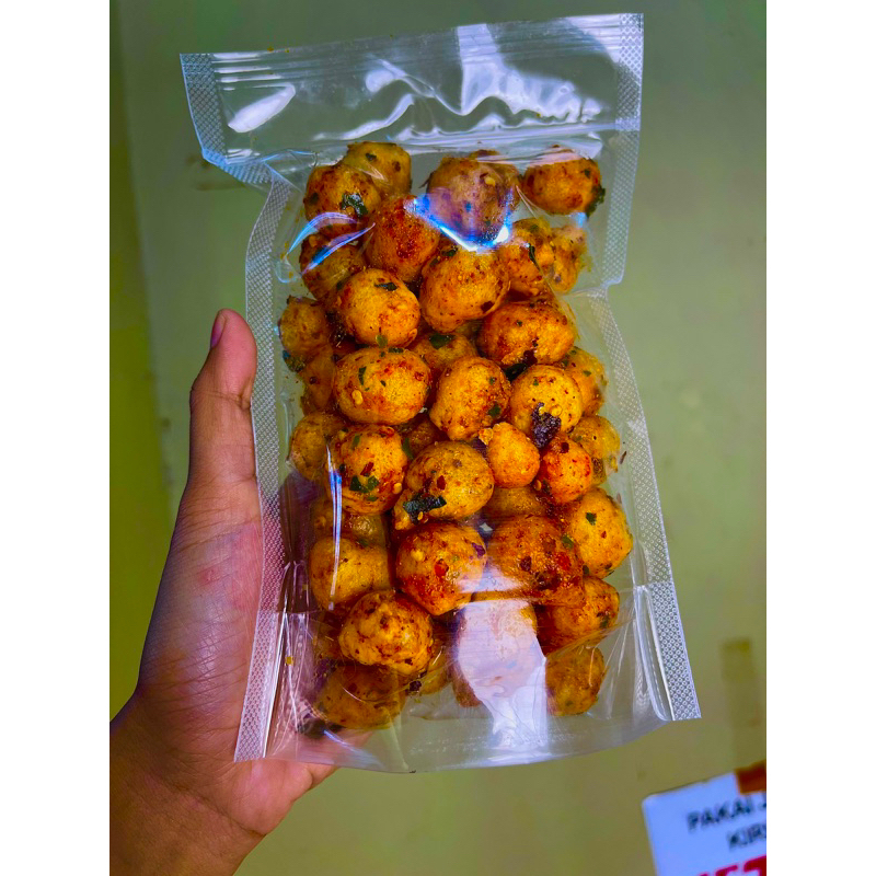 Jual cimol crispy pedas daun jeruk netto 100 gram | Shopee Indonesia