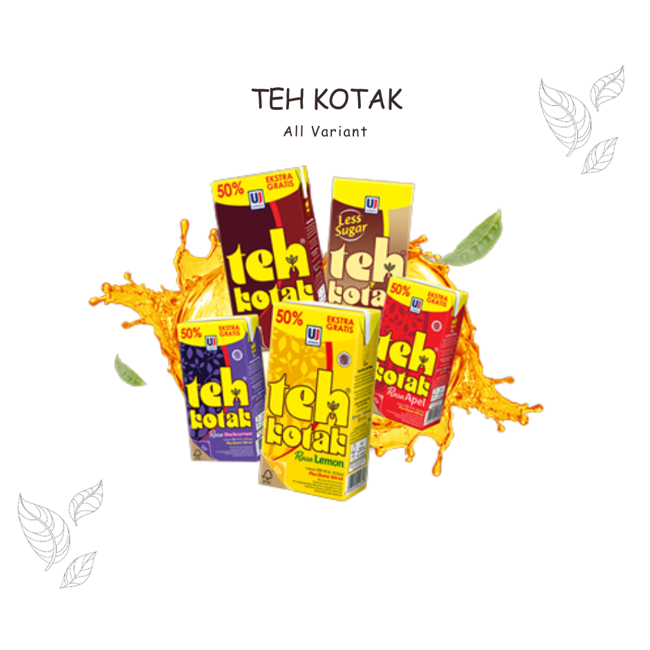 Jual TEH KOTAK 200+100ml Ultra Jasmine Ori Lemon Apel Blackcurrent Less Sugar | Shopee Indonesia