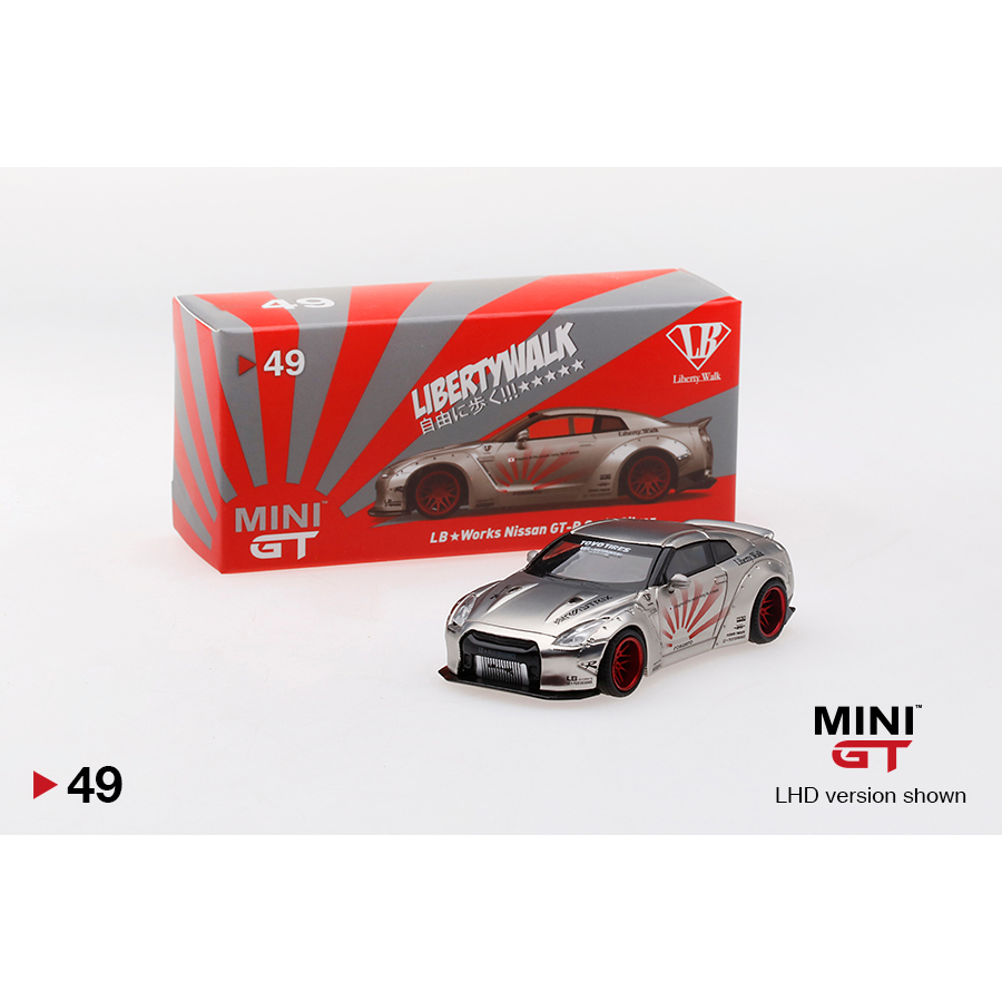Jual MINI GT 49 / MINIGT NISSAN GT-R (R35) LB★WORKS Satin SIlver ...