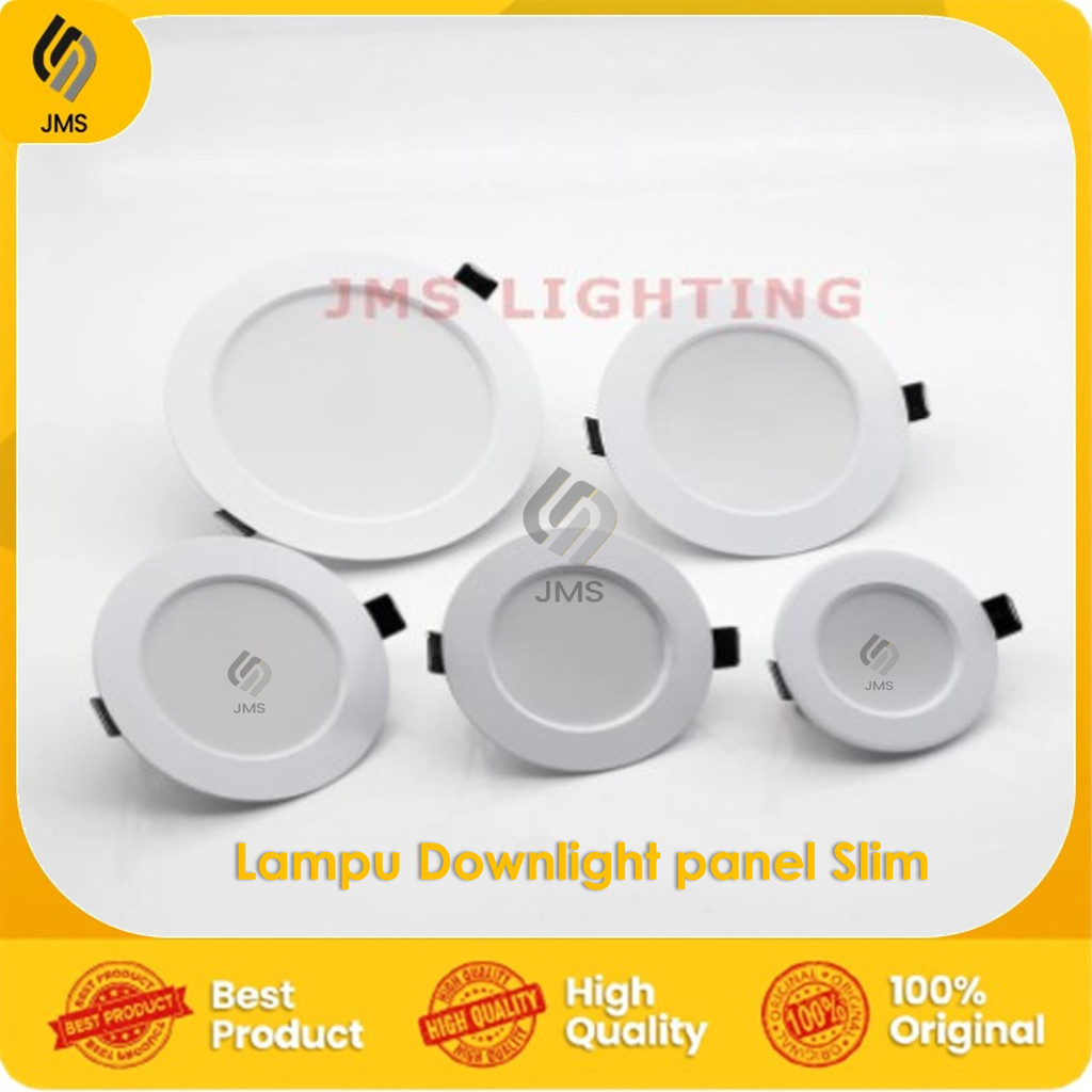 Jual LAMPU LED PANEL DOWNLIGHT SLIM TEMPEL PLAFON RUMAH 6 WATT 9 WATT ...