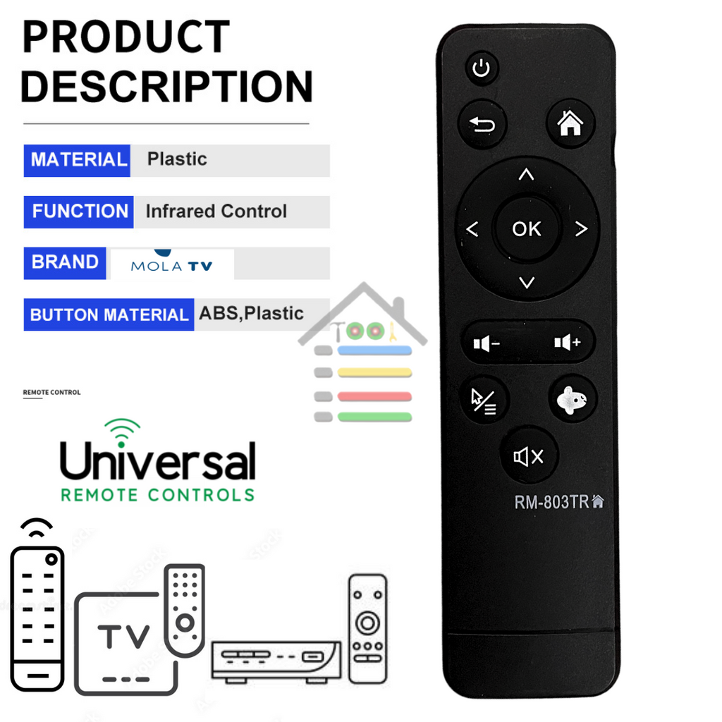 Jual REMOTE ANDROID BOX MOLA POLYTRON AKARI set top box TV ANDOID RM ...