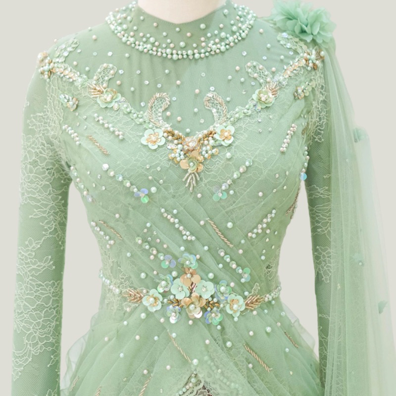 Jual SEWA KEBAYA IVORY | Kebaya Ivory Sage | Wisuda, lamaran, kondangan ...