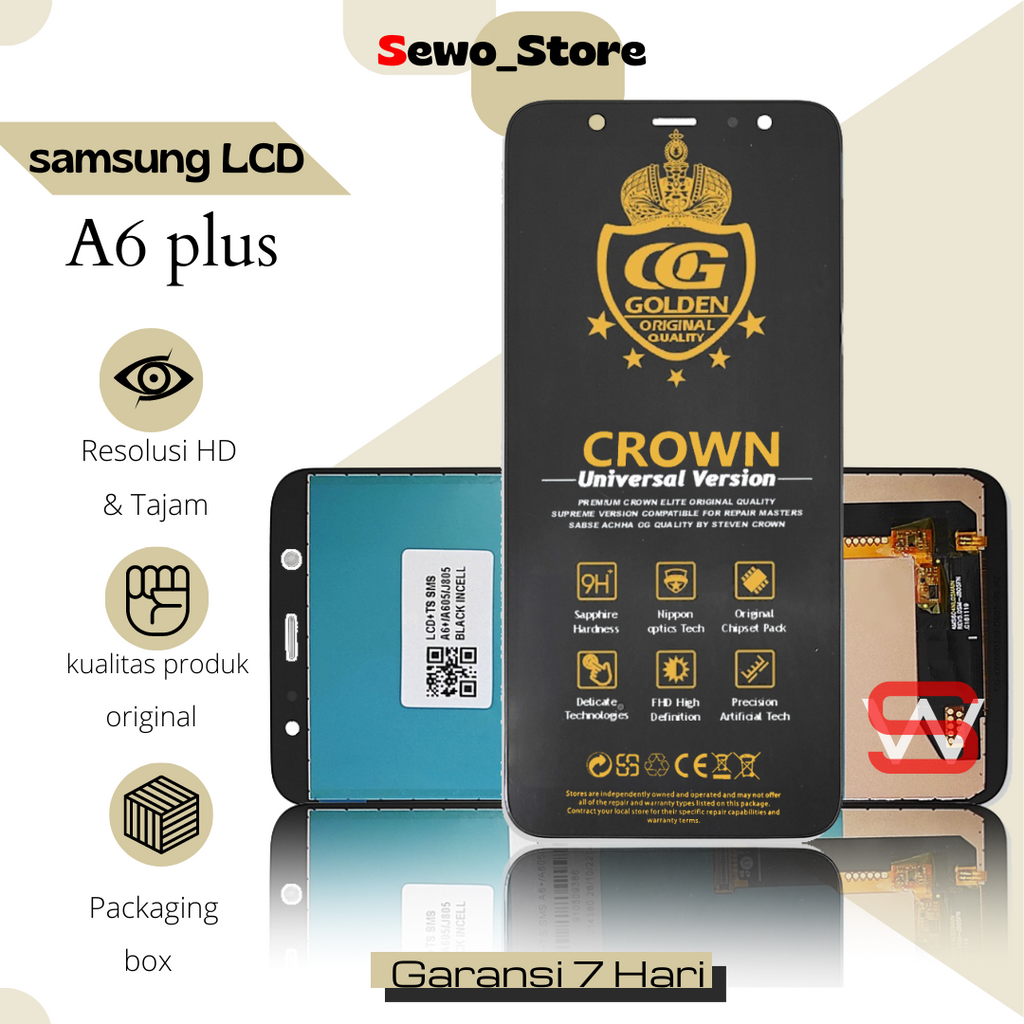 Jual LCD FULSET SAMSUNG A6 PLUS / A605 PERSISI TOUCHSCREEN ORIGINAL COMPLETE | Shopee Indonesia