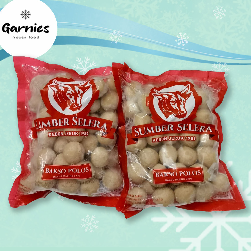 Jual Bakso Sapi Polos Sumber Selera 650 gr isi 50 pcs | Shopee Indonesia