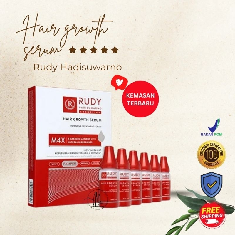 Jual RUDY HADISUWARNO HAIR GROWTH SERUM /Dus ISI 6/100% ORIGINAL ...