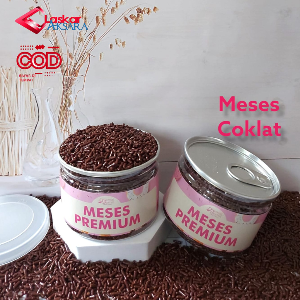 Jual Can - Meses Coklat Butiran Coklat Sprinkle Topping Kue Donut Bolu ...