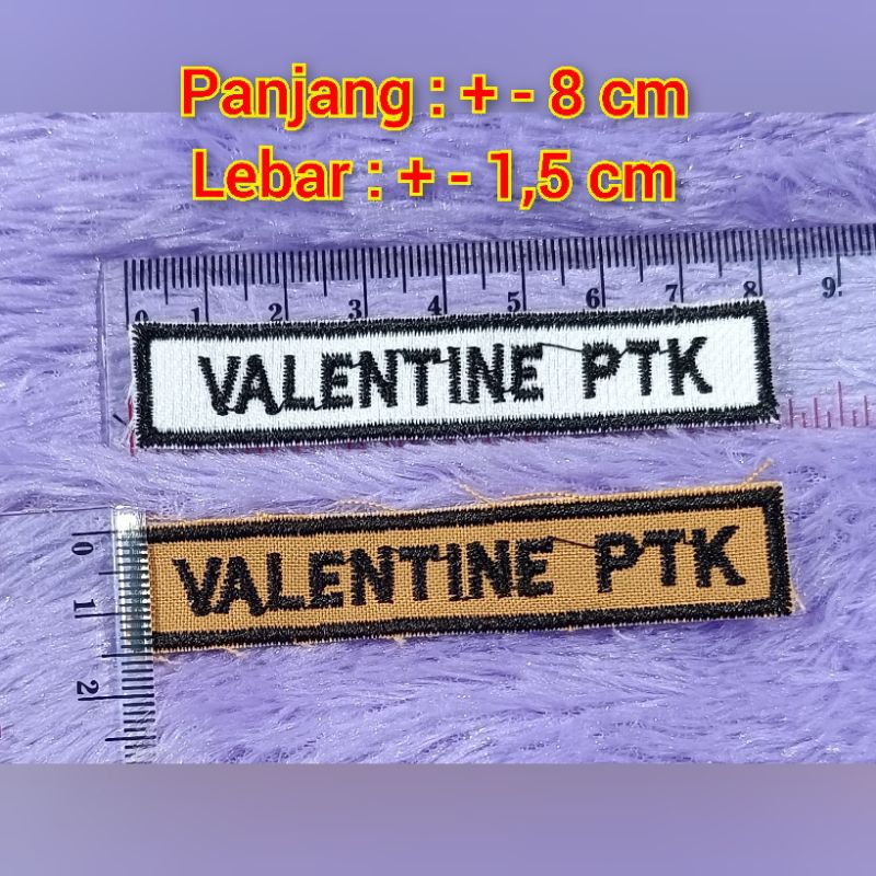 Jual Nama Sekolah Bordir | Bet Nama | Name Tag | Nama Dada | Bordir ...