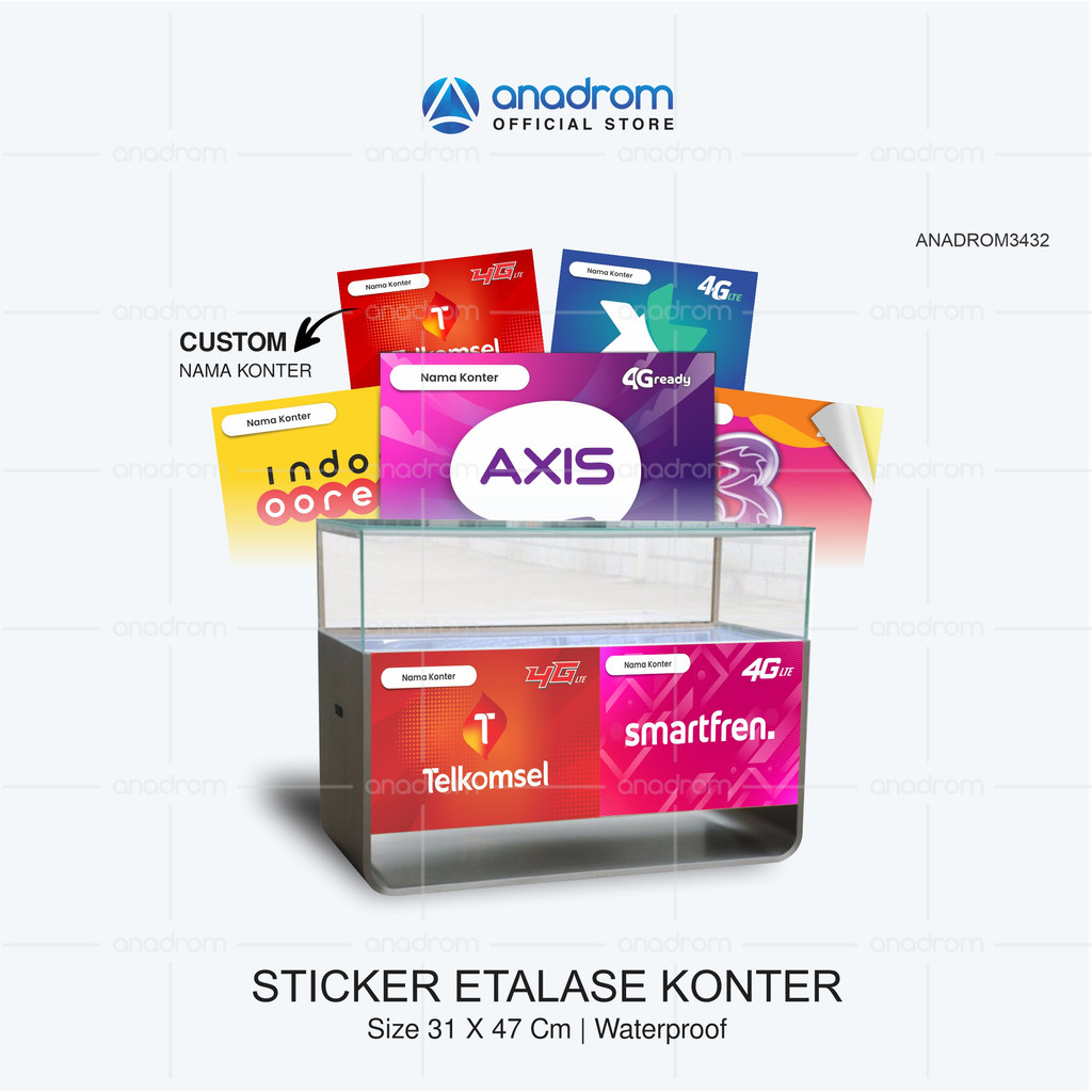 Jual Sticker Dekorasi Etalase Konter | Sticker Etalase Bagian Bawah ...