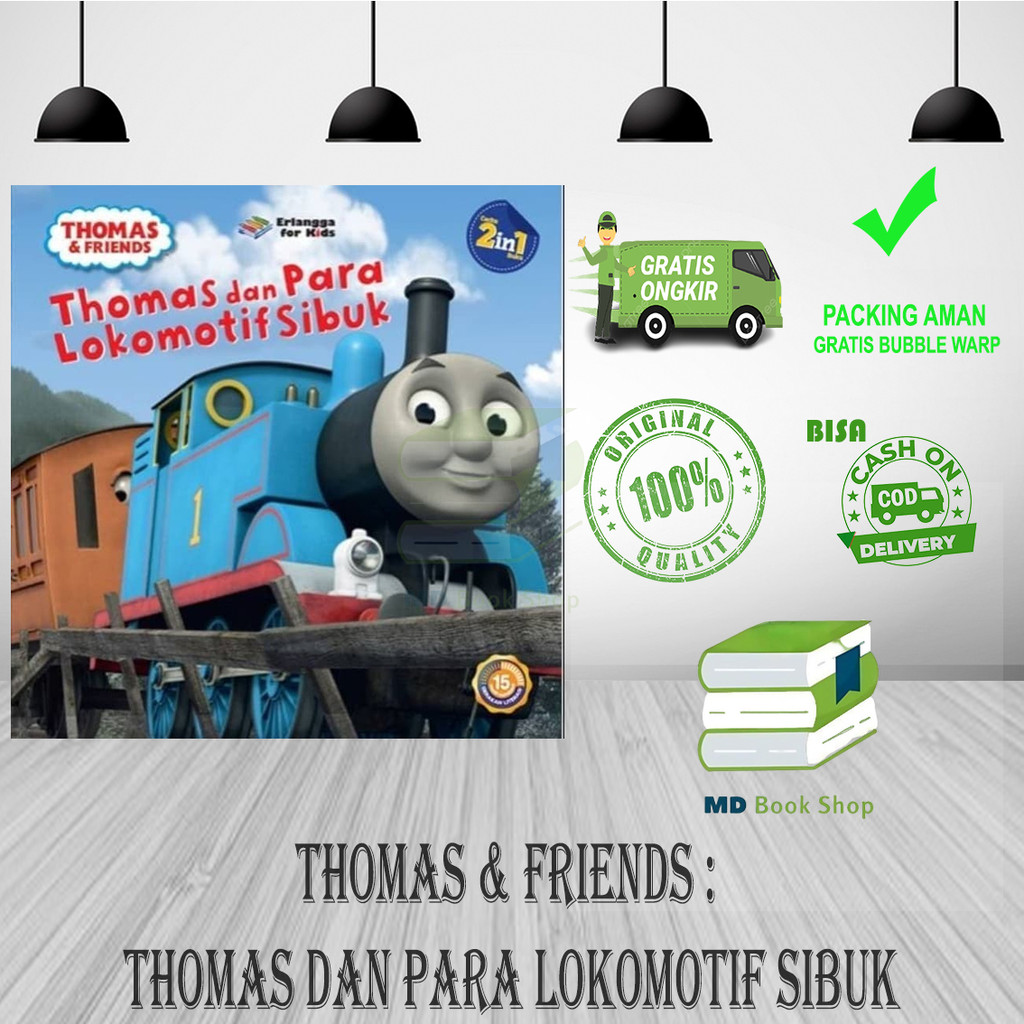 Jual THOMAS & FRIENDS : THOMAS dan PARA LOKOMOTIF SIBUK - ERLANGGA | Shopee Indonesia