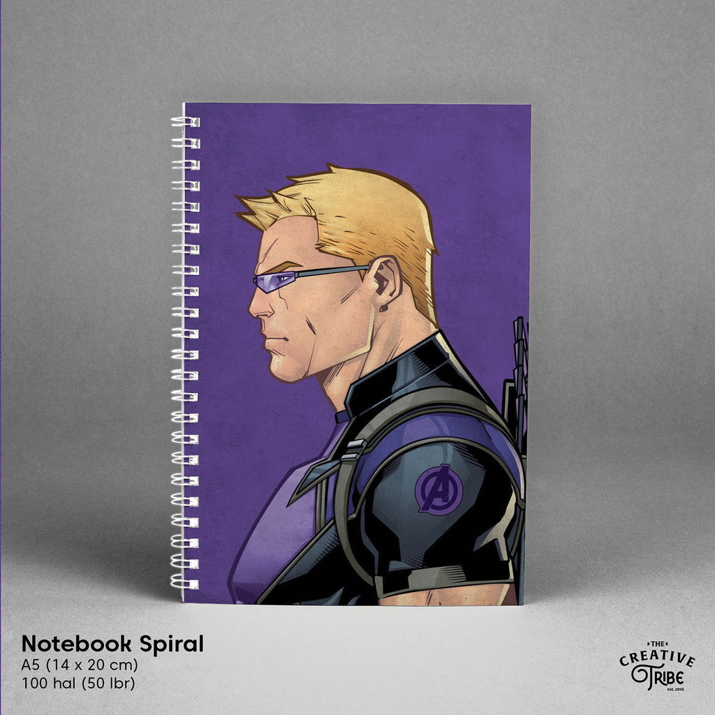 Jual Buku Catatan Spiral A5 Marvel Hero - 100 Hal Notebook Notes Block ...