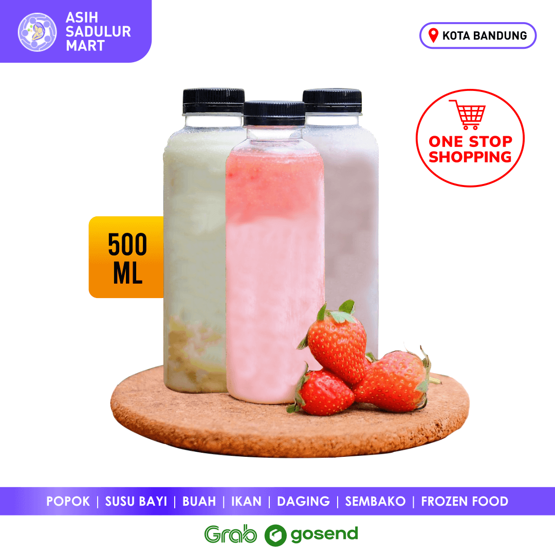 Jual Yoghurt Buah Asli 500ml Promo Yogurt Bandung | Shopee Indonesia