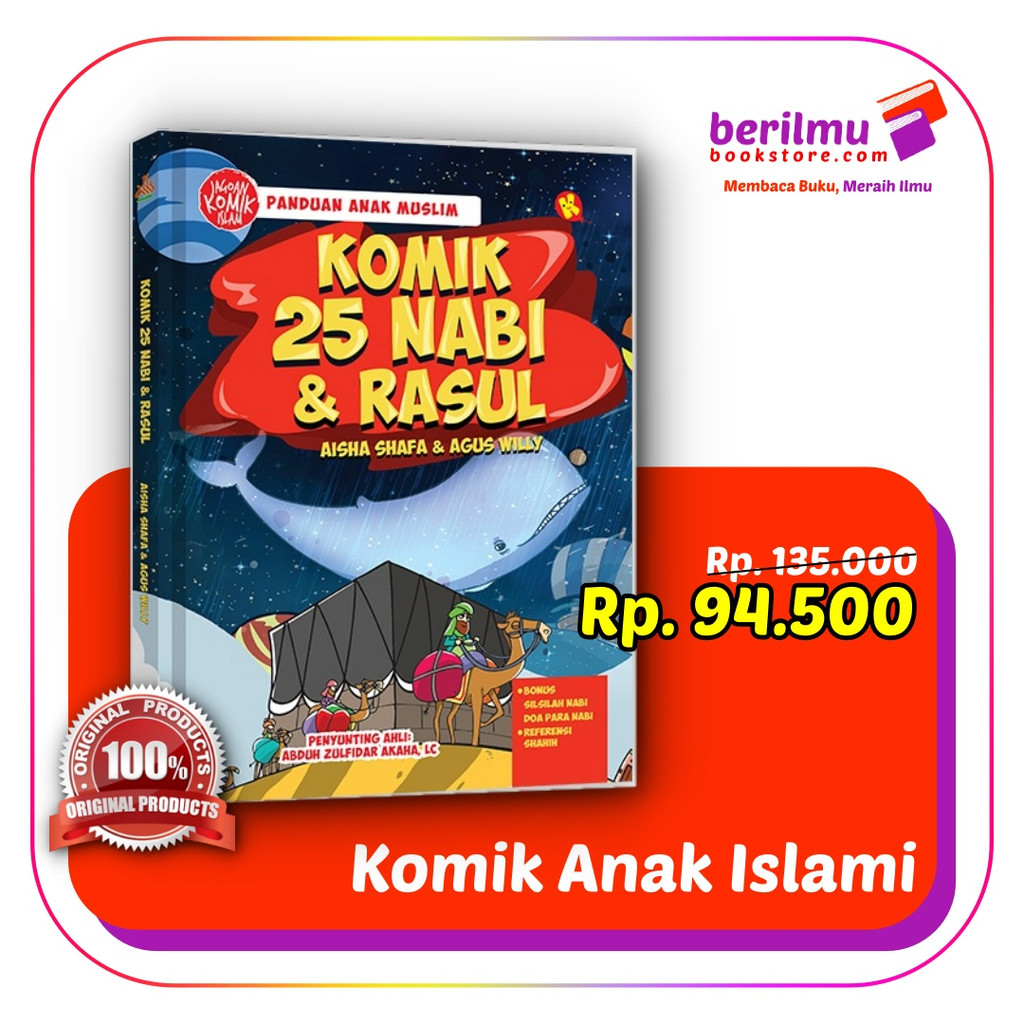Jual Komik 25 Nabi & Rasul | Komik Anak Islami | Soft Cover | 100% Buku ...