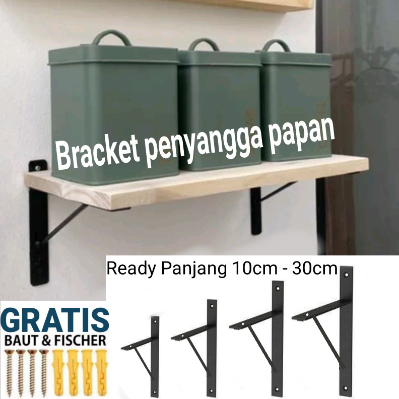 Jual BRACKET BESI SIKU /RAK AMBALAN BESI SIKU PENYANGGA / RAK DINDING ...