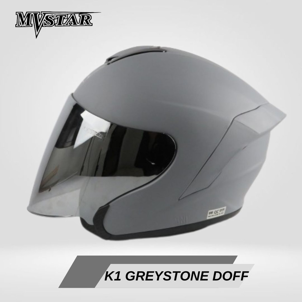 Jual HELM HALF FACE MVSTAR K1 KAIROZ / HELM HAL FACE SNI / HELM HAL ...