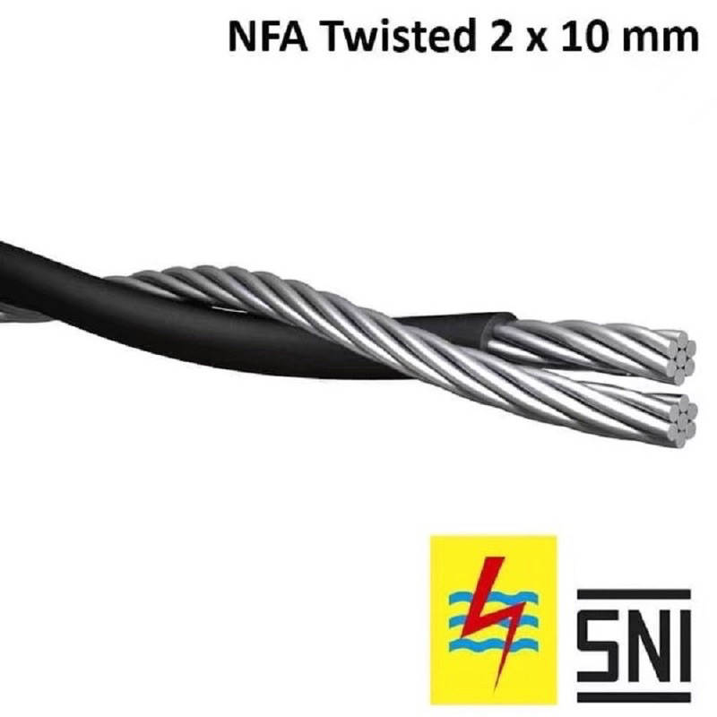 Jual KABEL TC KABEL TWIST SR PLN 2x10mm 2 x 10 mm PER ROL 200meter 200M ...