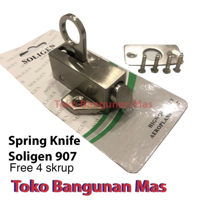 Jual Spring knife soligen 907 / Grendel Jendela Soligen | Shopee Indonesia