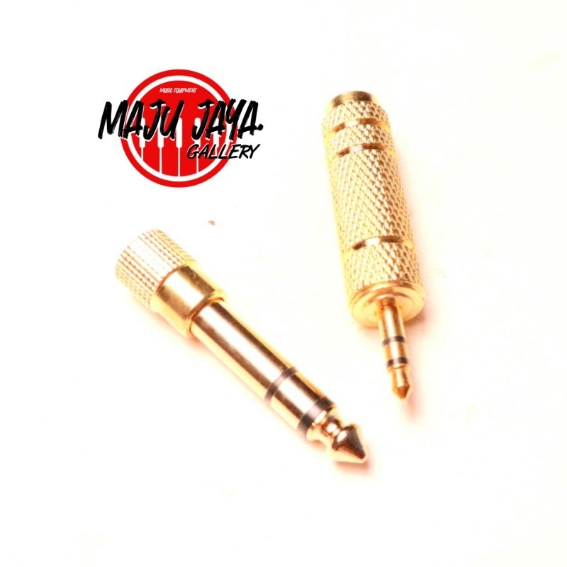 Jual Konektor jack adapter audio male 6.5mm female 3.5mm | Shopee Indonesia