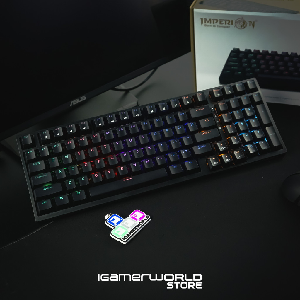 Jual Imperion Slingshot 5 Rainbow 98Keys Mechanical Gaming Keyboard ...