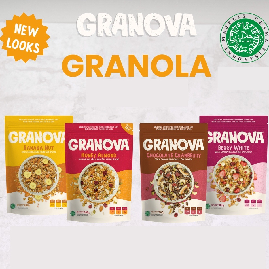 Jual Granova Sereal Granola, Menu Sarapan Sehat Bergizi (tersedia ...