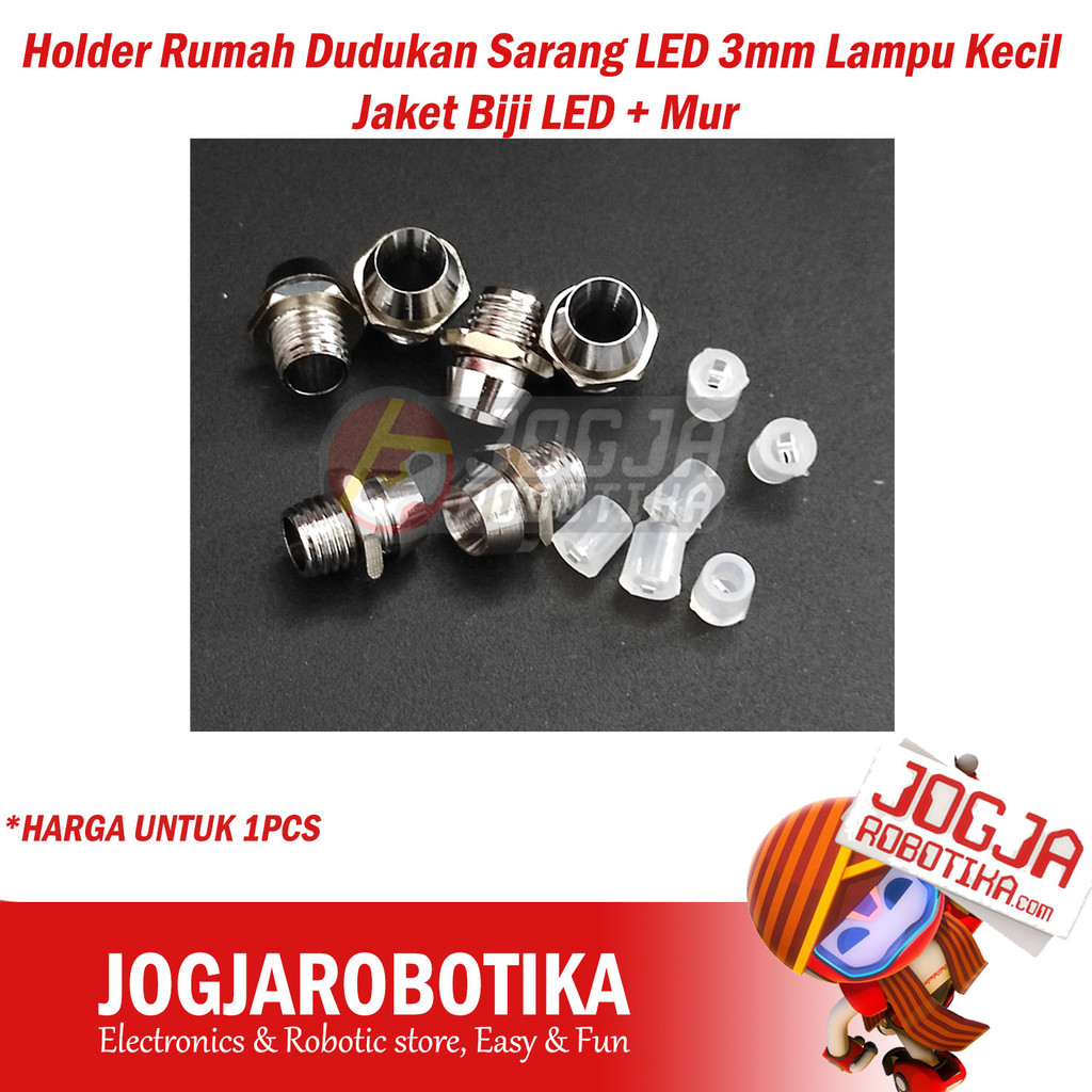 Jual Holder Rumah Dudukan Sarang LED 3mm Lampu Kecil Jaket Biji LED ...