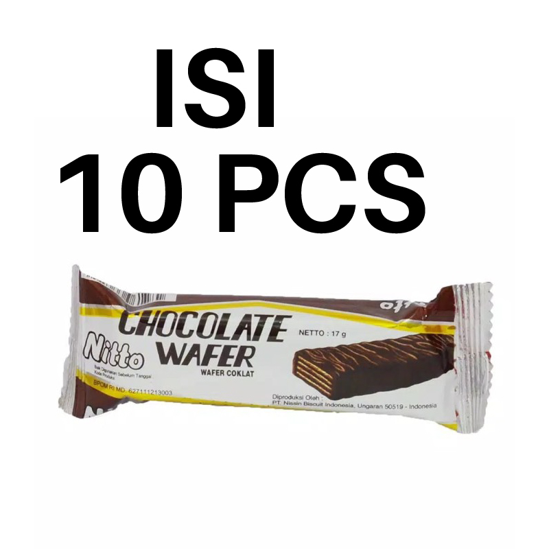 Jual [PAK] Nitto Chocolate wafer (10pcs) | Shopee Indonesia