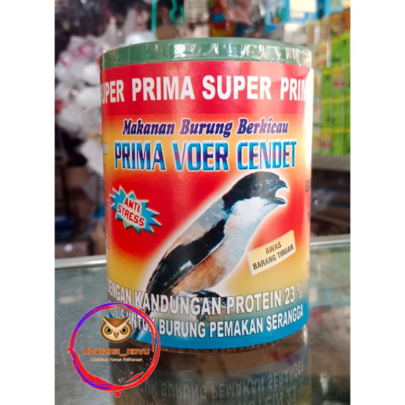 Jual PRIMA VOER CENDET PELET PENTET TOPLES PAKAN BURUNG CENDET SUPER ...