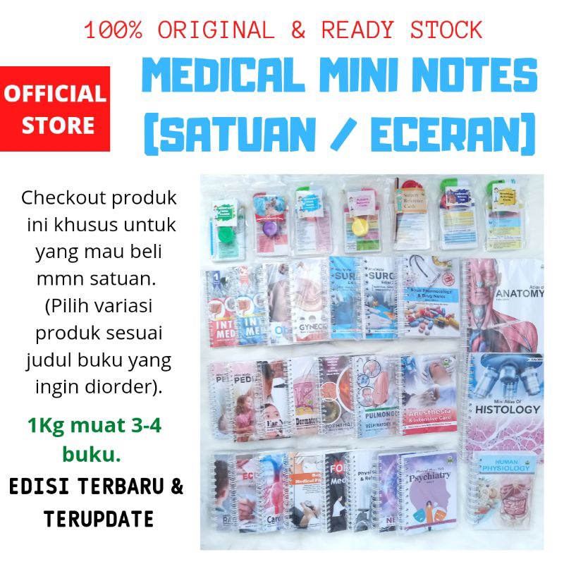 Jual Original Termurah | Medical Mini Notes Satuan Eceran / Buku Saku ...