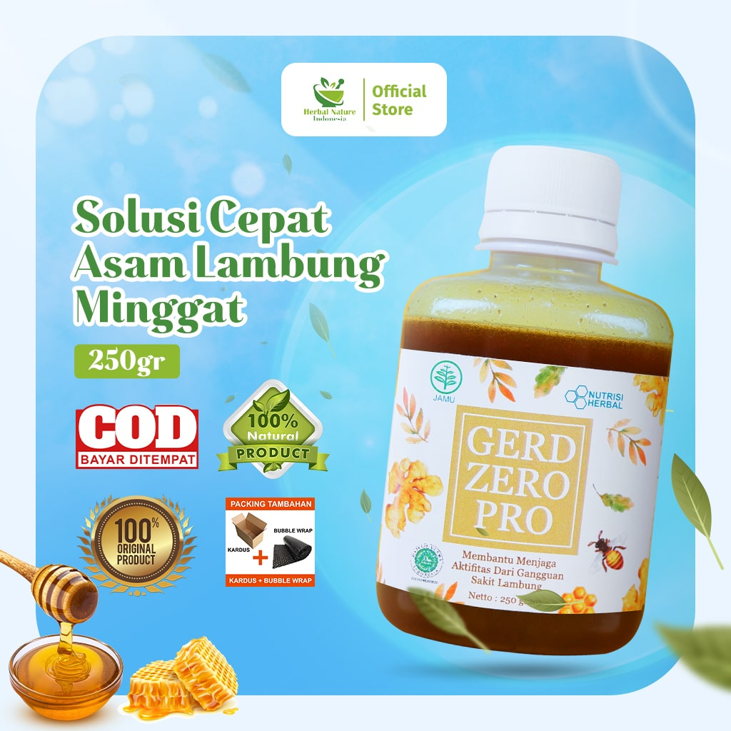 Jual GERD ZERO PRO Madu Obat Herbal Asam Lambung, Maag, Mual, Muntah ...