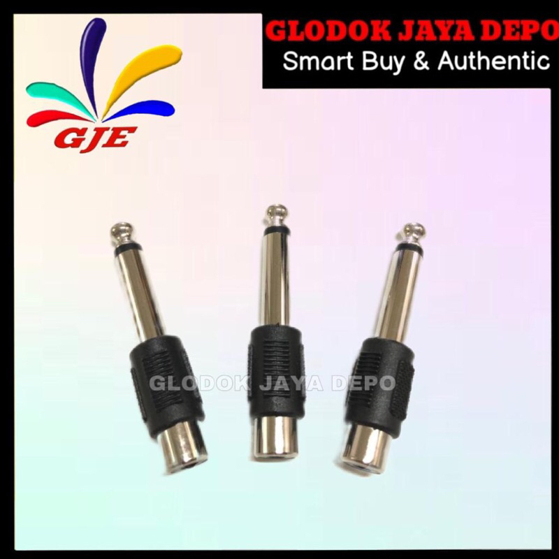 Jual JACK TOA MONO TO RCA HITAM PLASTIK | Shopee Indonesia