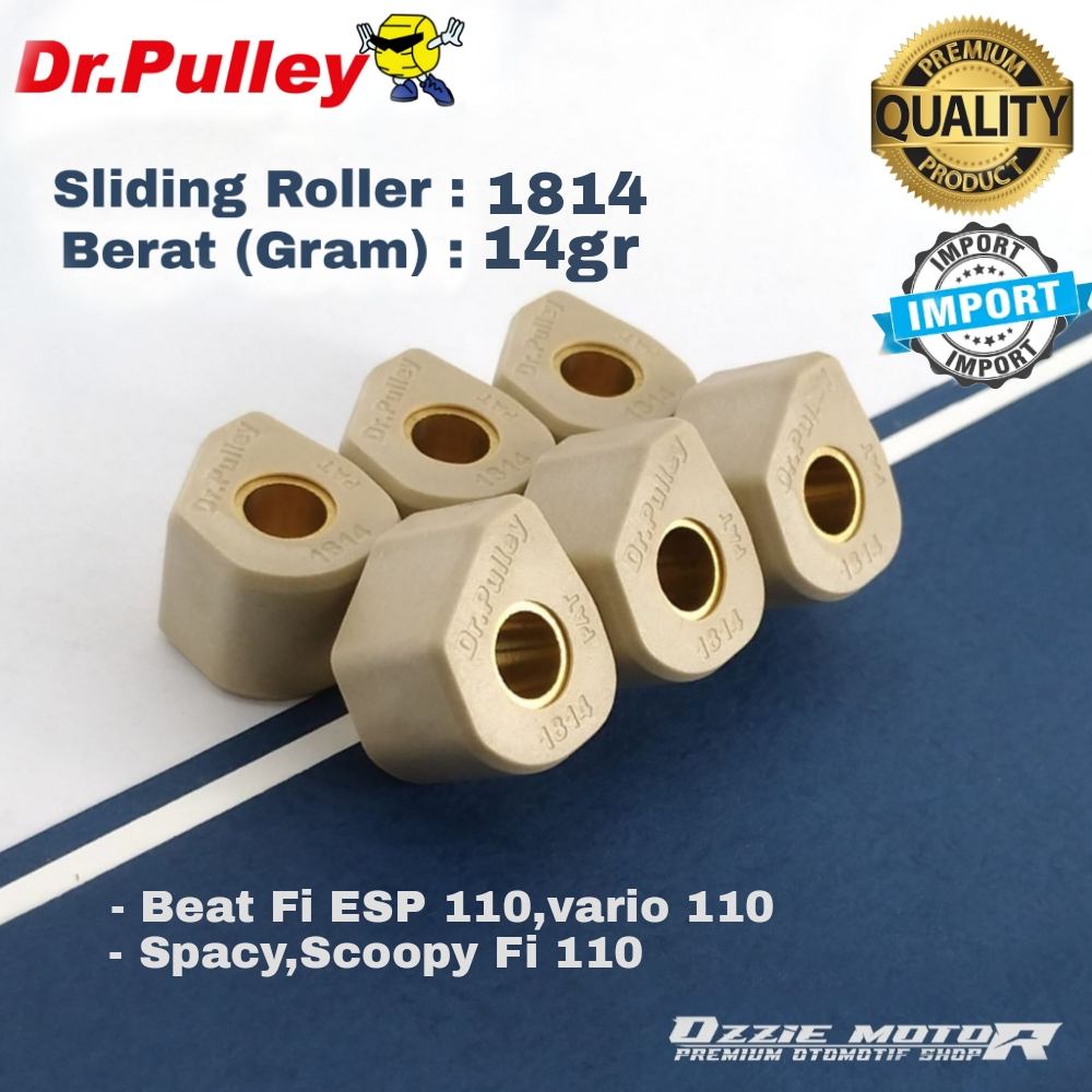 Jual DR PULLEY 1814 SLIDING ROLLER BEAT FI VARIO FI SPACY FI 110 KYMCO ...