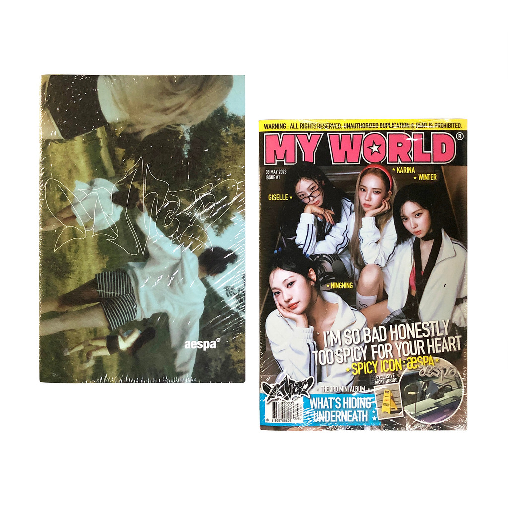 Jual AESPA - MY WORLD [ZINE Ver.] | Shopee Indonesia