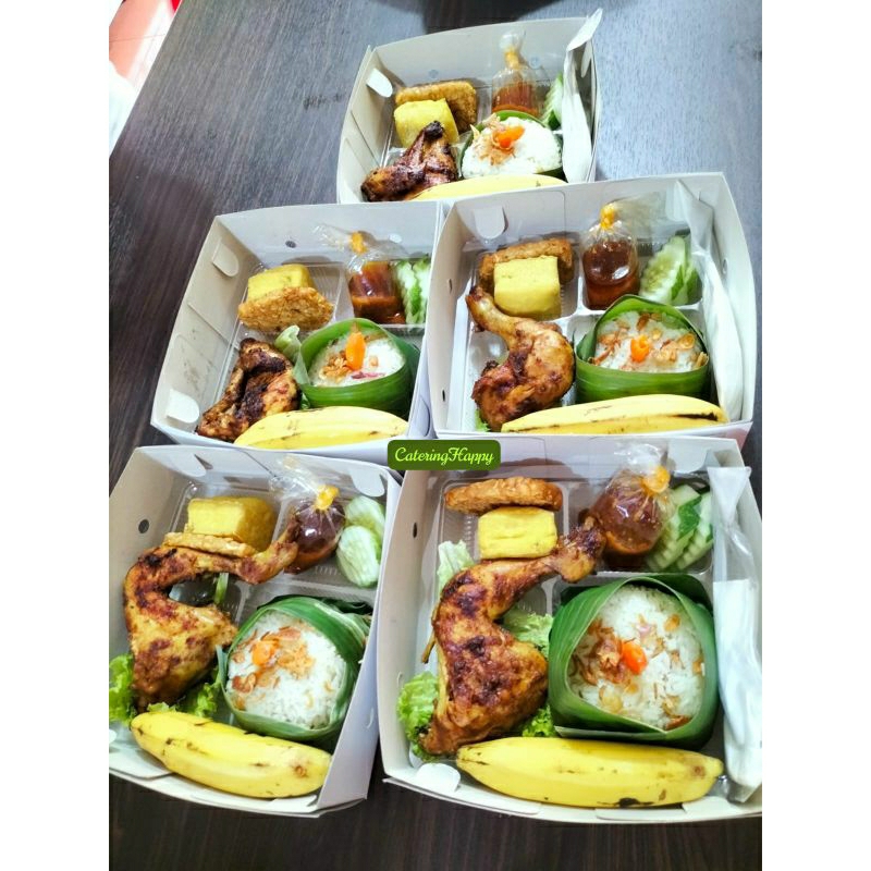 Jual Nasi kotak/ Nasi box/ Lunch box/ Catering nasi/ Nasi box paket A-M | Shopee Indonesia
