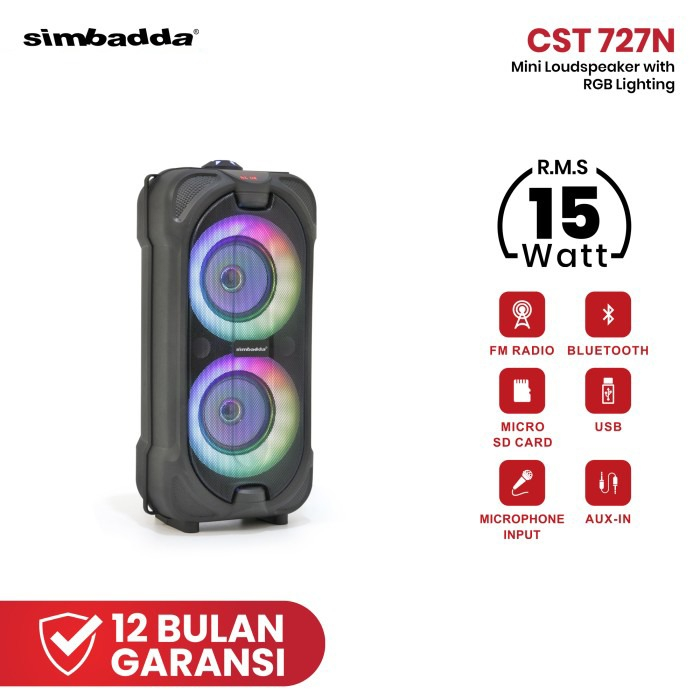 Jual Speaker Simbadda CST-727N Plus RGB Bluetooth | Shopee Indonesia