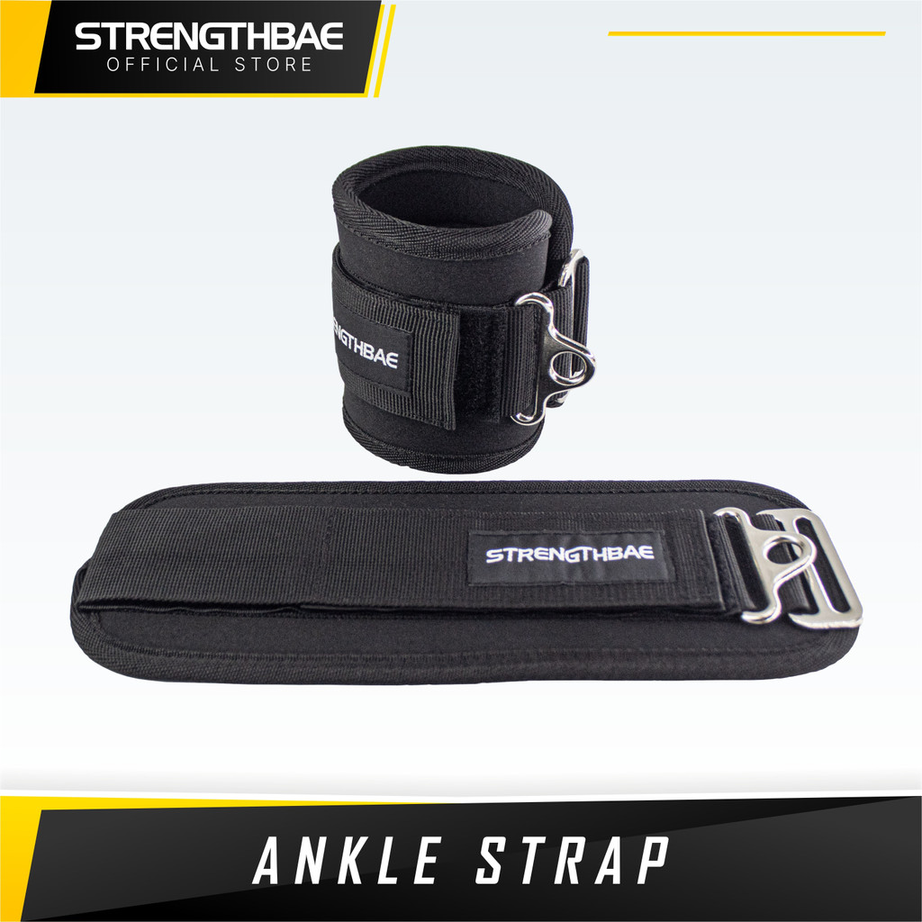 Jual Ankle Cuff Strap STRENGTHBAE Glute And Hip Leg Cuffs Straps Attachment Gym Fitness | Shopee ...