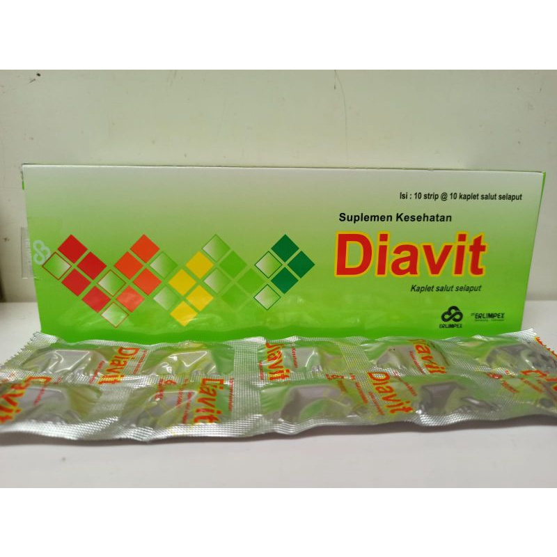 Jual Diavit Multivitamin isi 100 kaplet untuk Penderita Diabetes ...