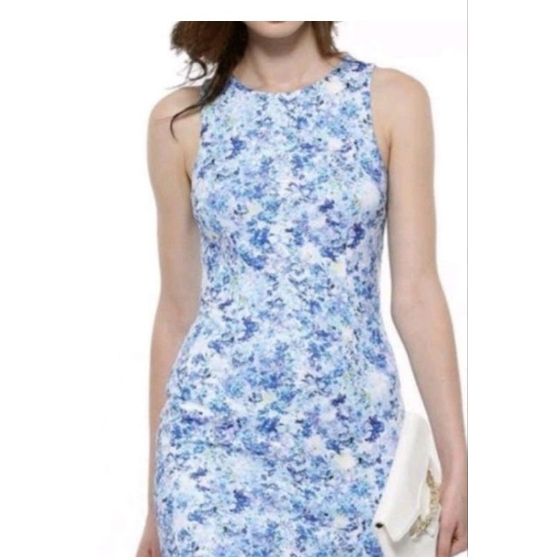 Jual FOREVER NEW Blue Floral Dress | Shopee Indonesia