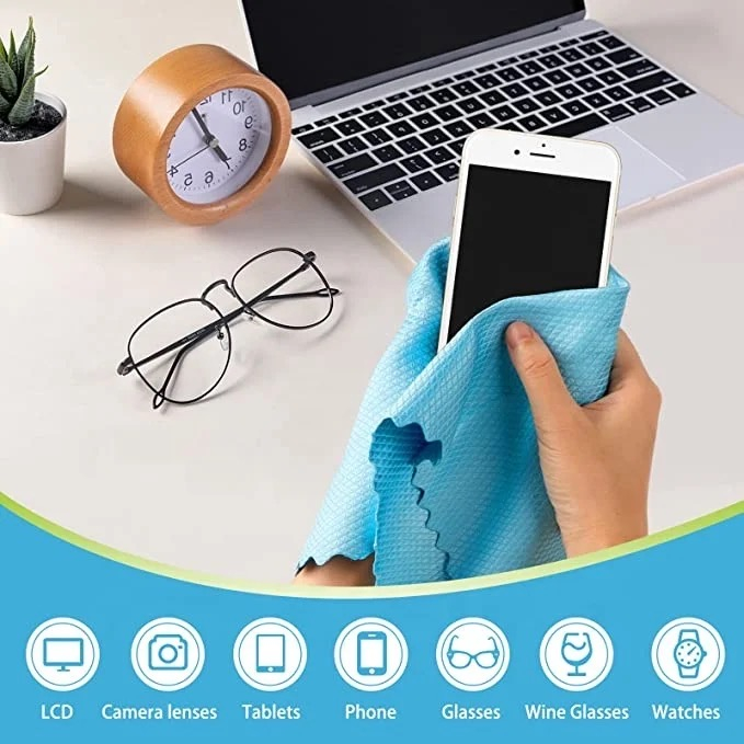 Jual KAIN LAP KACA MICROFIBER SUPER HALUS 25X25CM | Shopee Indonesia