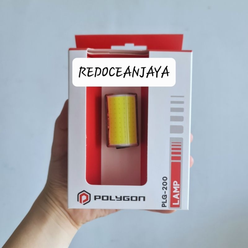 Jual lampu polygon plg-200 rear lampu belakang sepeda 200 lumen PLG200 | Shopee Indonesia
