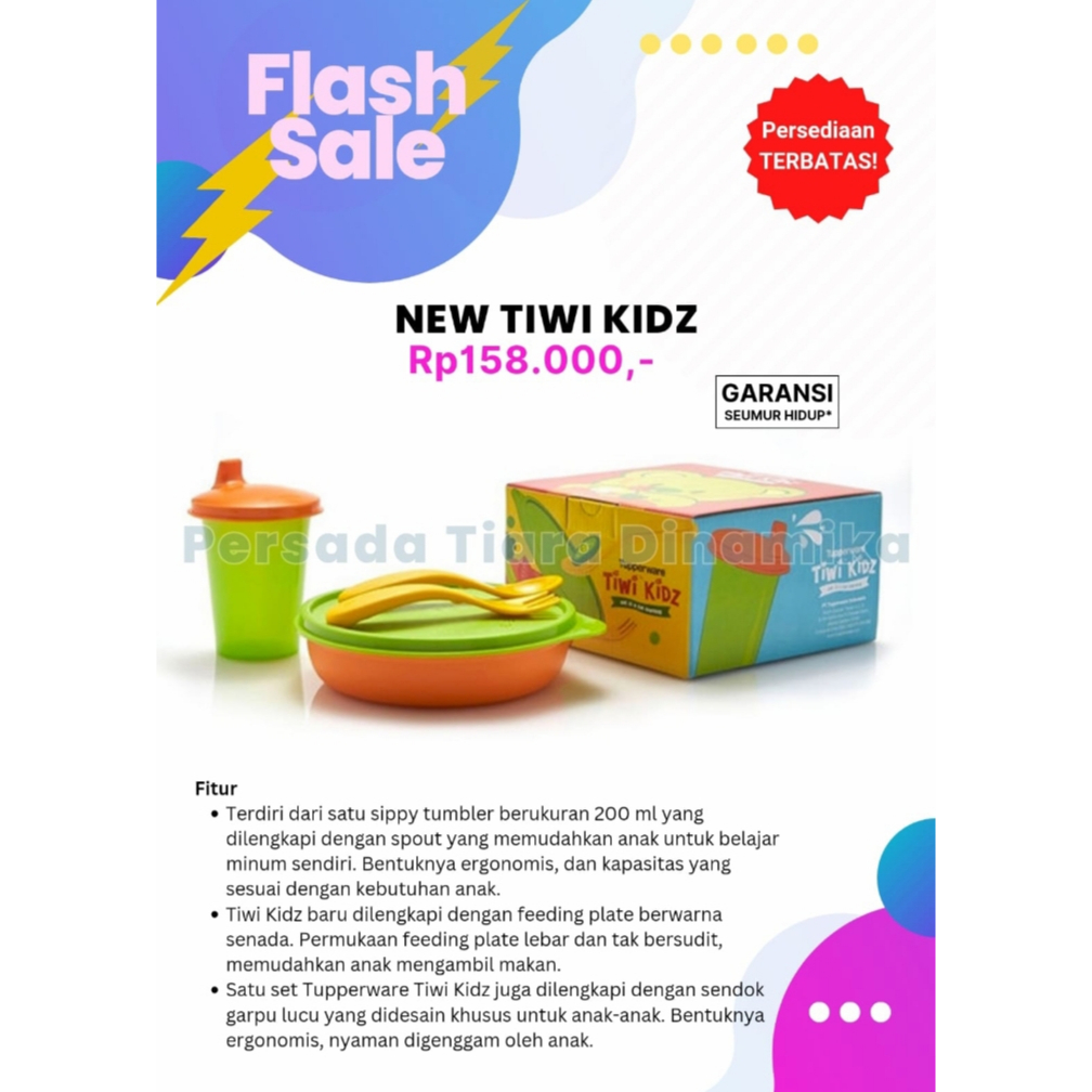 Jual TUPPERWARE NEW TIWI KIDS - SET KOTAK MAKAN DAN BOTOL MINUM ANAK ...