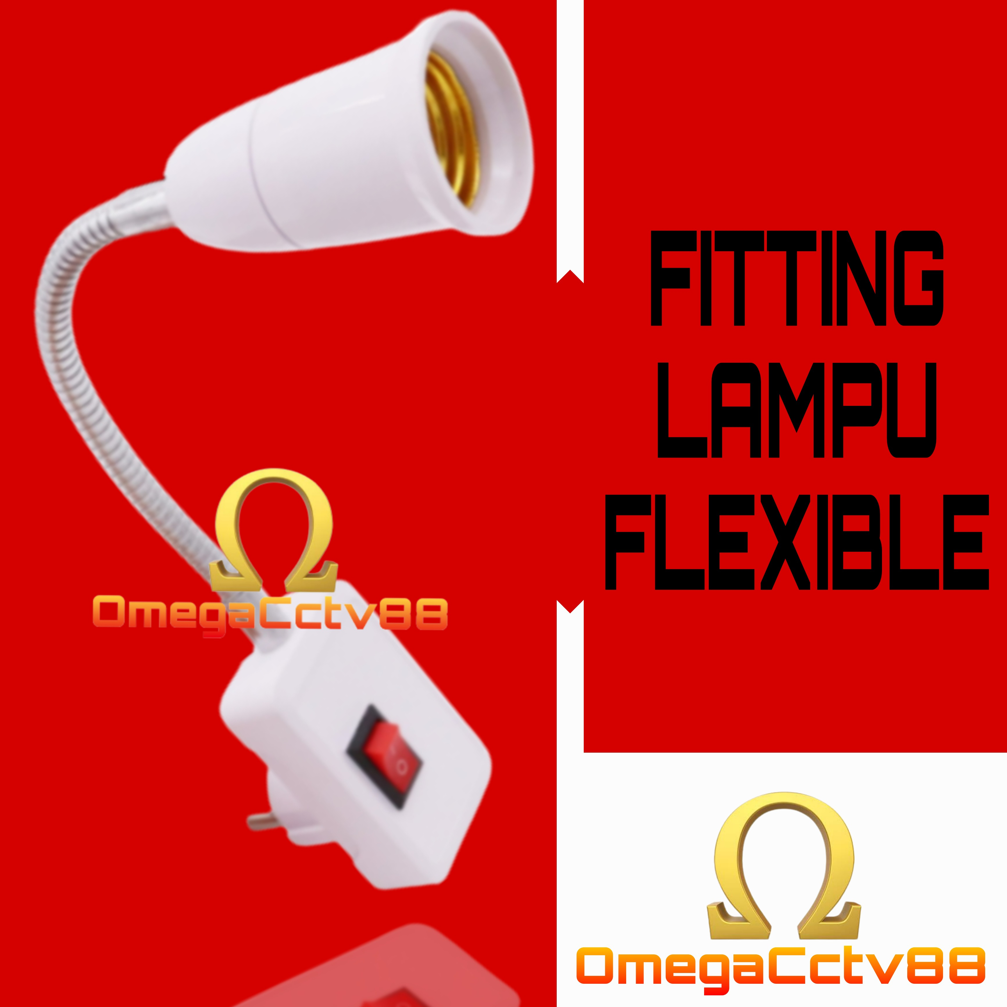 Jual Fitting Lampu Colok Tempel On OFF 1 Cabang FITTING LAMPU FLEKSIBLE ...