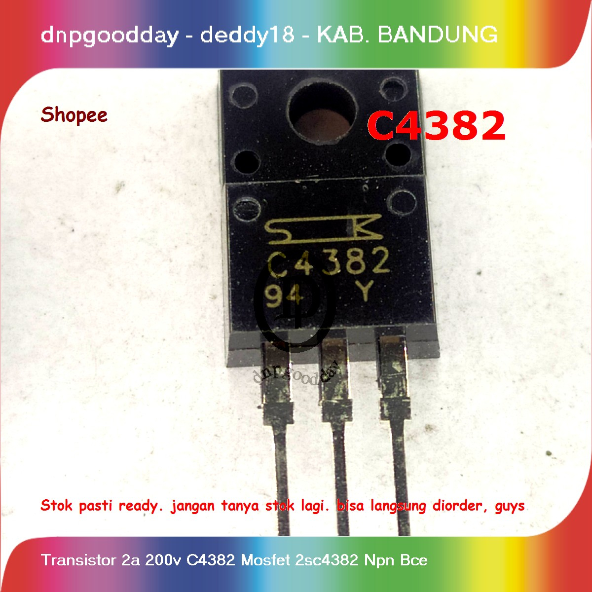 Jual Transistor 2a 200v C4382 Mosfet 2sc4382 Npn Bce | Shopee Indonesia