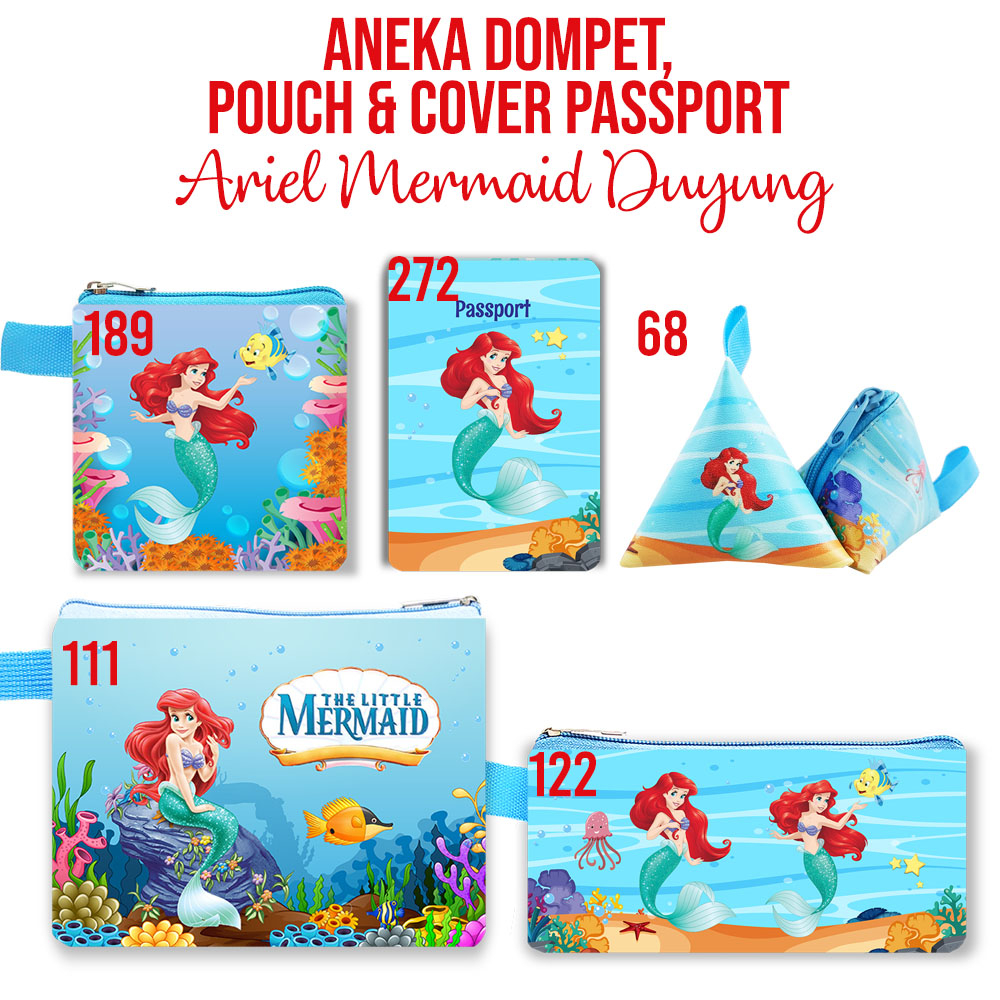 Jual Princess Ariel Mermaid Duyung Dompet Mini Wallet The Little ...
