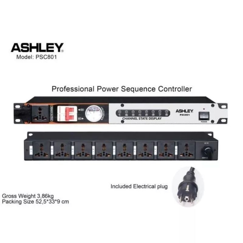 Jual Power Sequencer Ashley PSC801 || Ashley PD10 | Shopee Indonesia