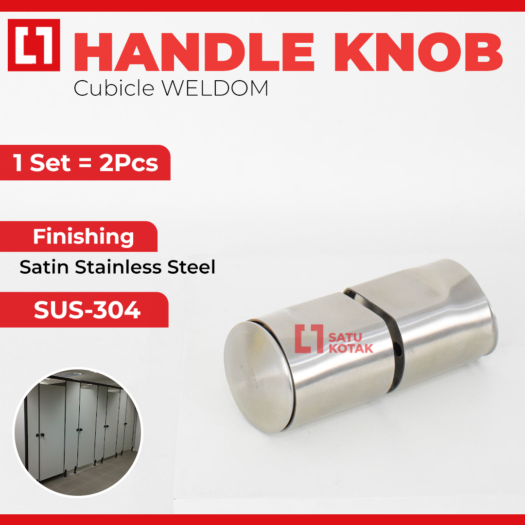 Jual WELDOM Handle Knob Cubicle Stainless Pintu Toilet Kamar Mandi ...