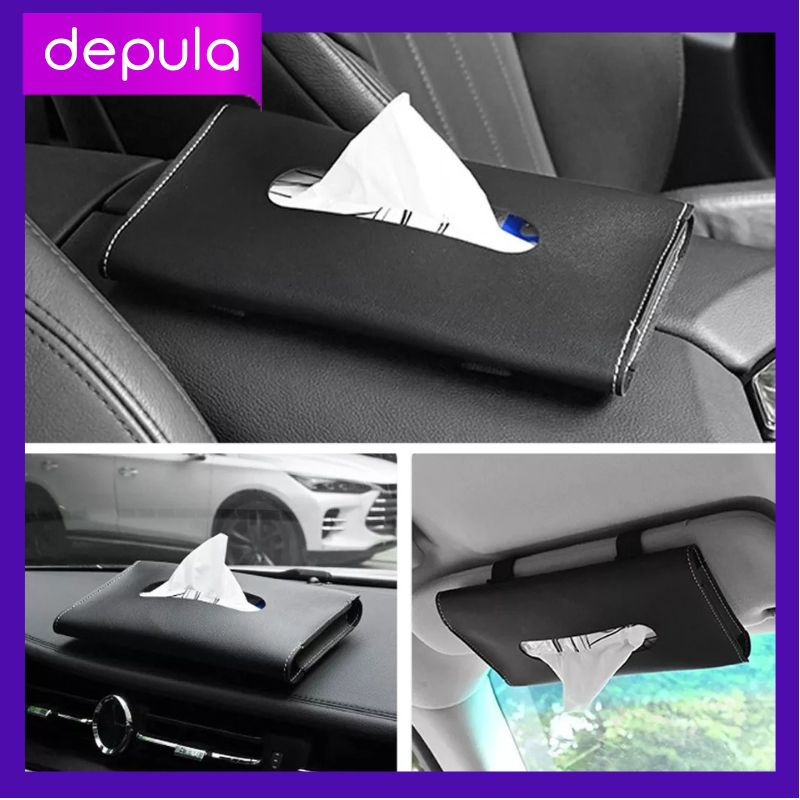 Jual Rak tisu mobil/Car Visor Box Kotak Tissue Kulit Mobil Gantung ...