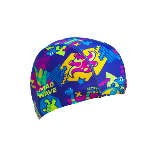 Jual Mad Wave Original Cap Dinos Junior Textile ( Topi renang kids ...