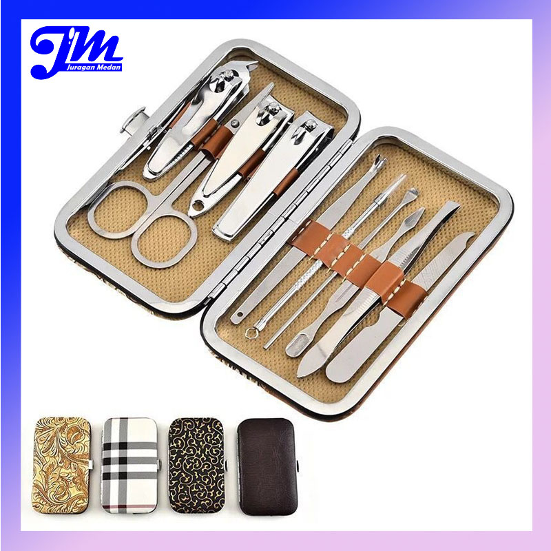 Jual Manicure Pedicure Set 7 in 1 Gunting Kuku Nail Art Set Dompet Meni ...