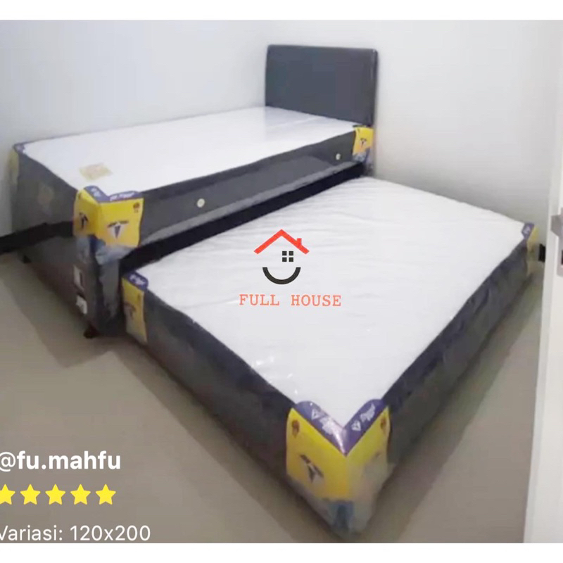 Jual springbed kasur sorong anak 2in1 atas bawah termurah kasur susun ...