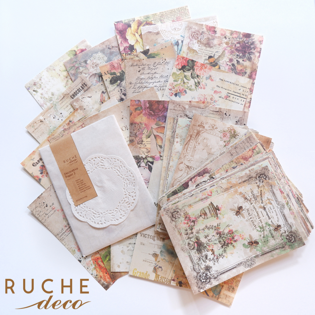 Jual RUCHE DECO - Decorative Paper 2 / Aesthetics Decor Craft Paper ...