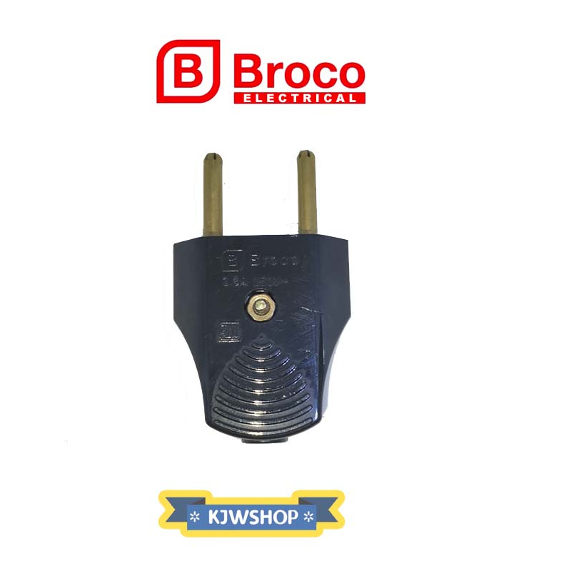 Jual Steker Mini Hitam BROCO Steker Hitam Perangkat Listrik Merk BROCO ...